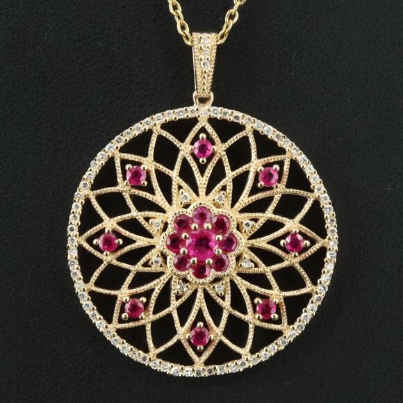 Effy | Jewelry | 750 Designer Effy Ruby Diamond Fancy Statement ...